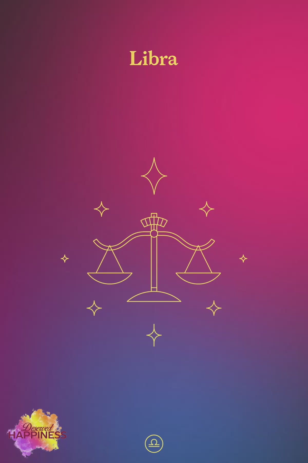 Libra Affirmation Prints – Deserved Happiness